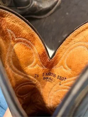 Boulet | Shoes | Vintage Classic Brown Leather Boulet Cowboy Boots ...